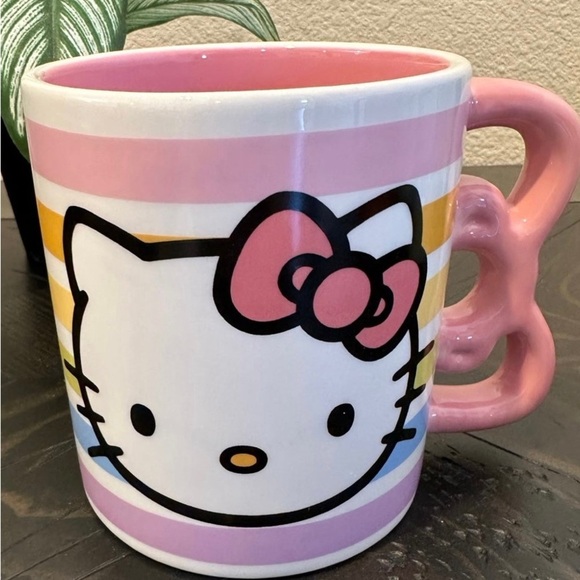 Hello Kitty | Kitchen | Hello Kitty Rainbow Mug W Ribbon Handle New ...